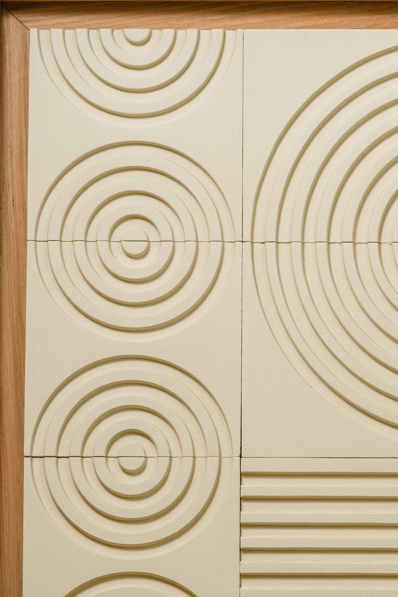 SAMUDRA RAKED TEXTURED WALL ART — Wood Culture