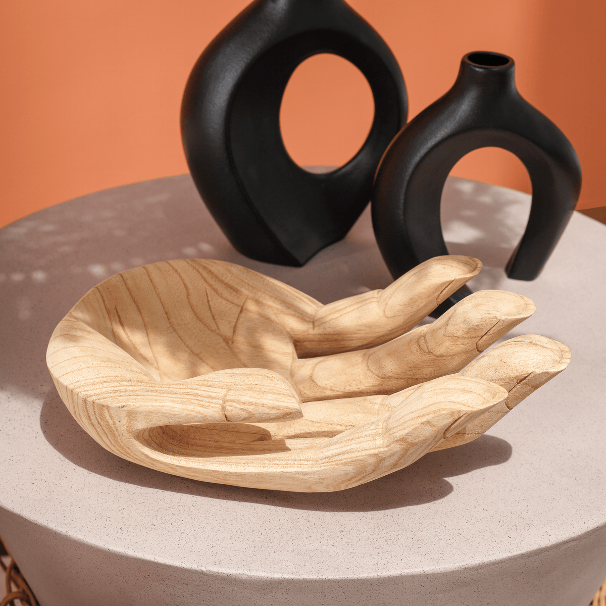 RIGHT HAND TRAY/TRAY/HAND TRAY/WOOD CULTURE/TABLE TOP/TABLE DECOR ...