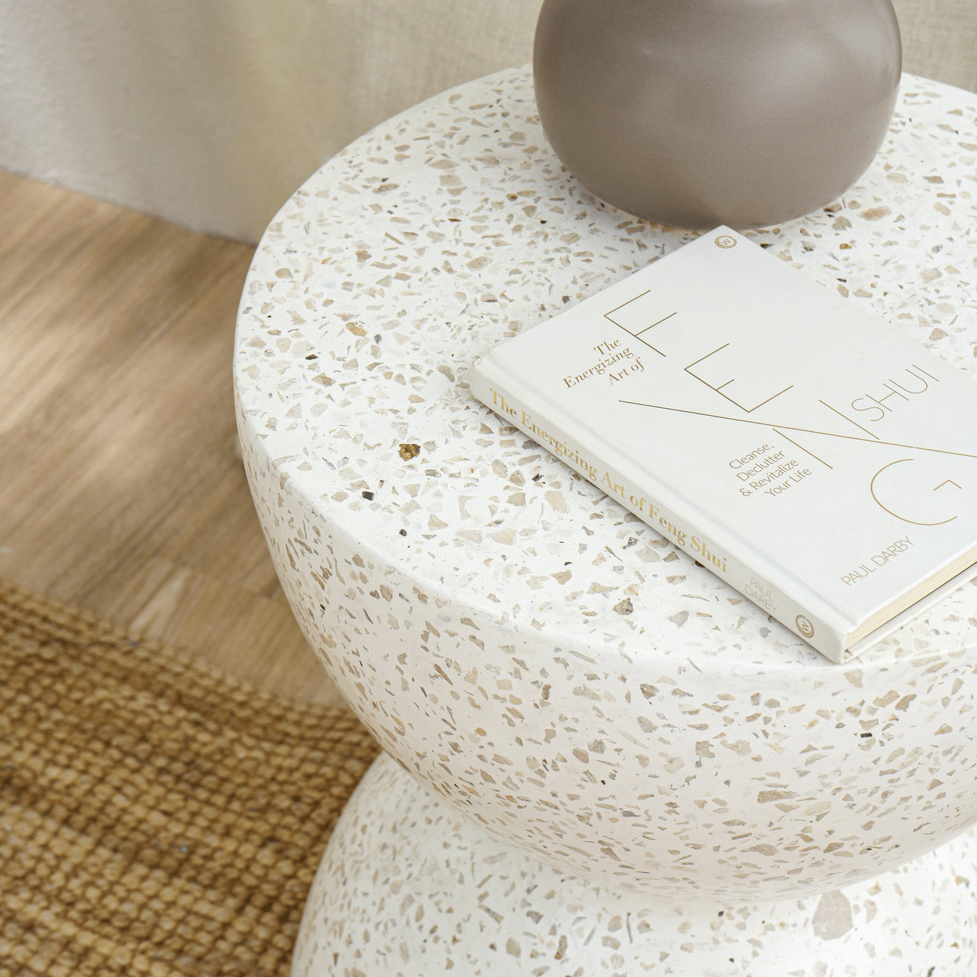 MICAH TERRAZZO SIDE TABLE/TERRAZZO/SIDE TABLE/STOOL/WOOD CULTURE — Wood Culture