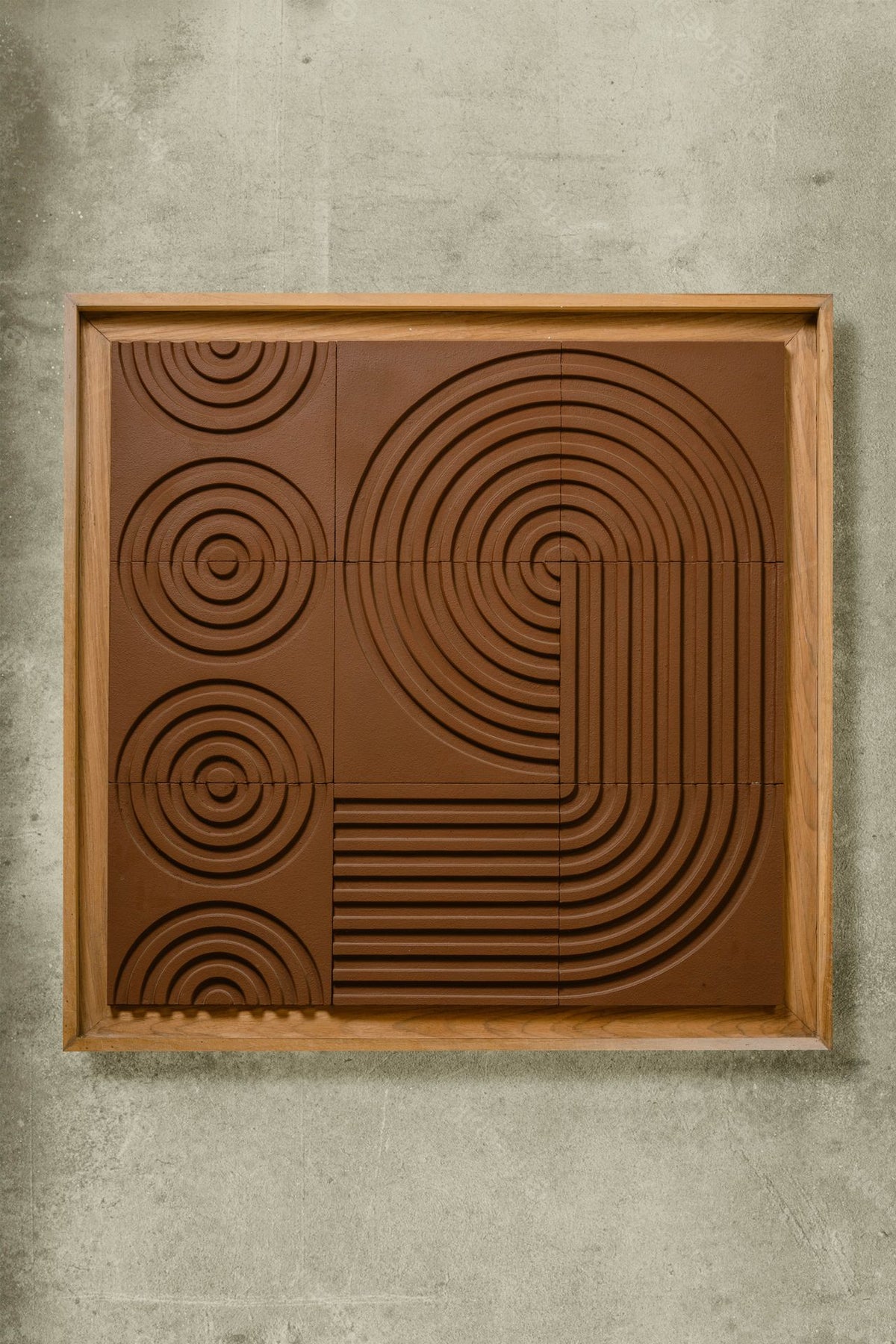 SAMUDRA RAKED TEXTURED WALL ART — Wood Culture